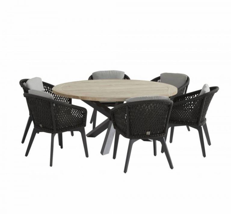 Ronde dining tuinsets voor 6 personen: voordelen en mogelijkheden ...